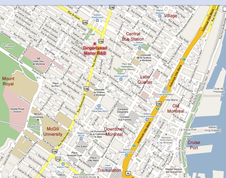 Directions vers le Manoir aux Pains d'Épices | Comment se rendre à ...